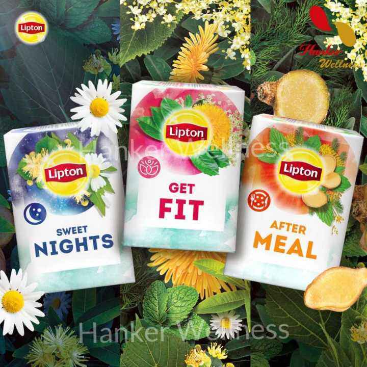 ชาลิปตัน Lipton Herbal Infusion ขนาด 1.5 กรัม 20 ซอง (ซองกระดาษ) Foil ...
