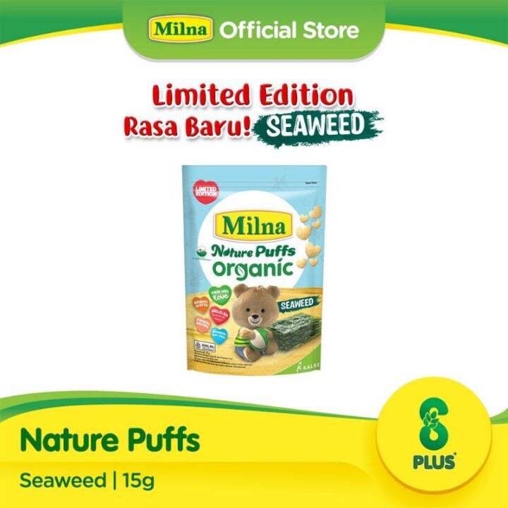 MILNA Nature Puff Organic 15gr (ada 3 varian) / Milna Puffs Organic ...