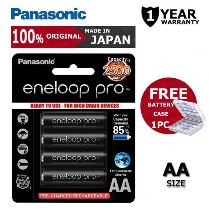 Panasonic Eneloop Pro Rechargeable Battery 1 2v Aa Ni Mh Original