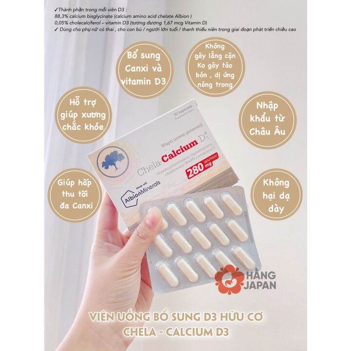 Canxi Chela Calcium D3 cho mẹ bầu bổ sung canxi và vitamin D3 36.6g | Lazada.vn
