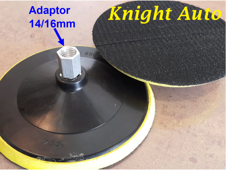 [BUY 1 FREE 1] 180mm Polisher Velcro Backing Pad with 14/16mm Adaptor ...