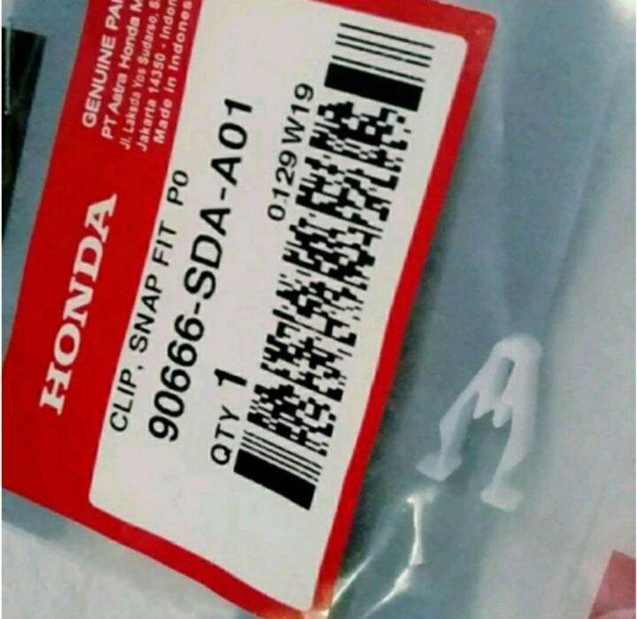 Klip Snap PCX 150 Lokal Vario Warna Putih Original Honda 90666-SDA-A01 ...