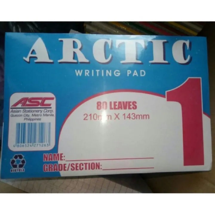 notebook 10 Pads Atlantic Writing Pad Intermediate Long Pad Arctic ...