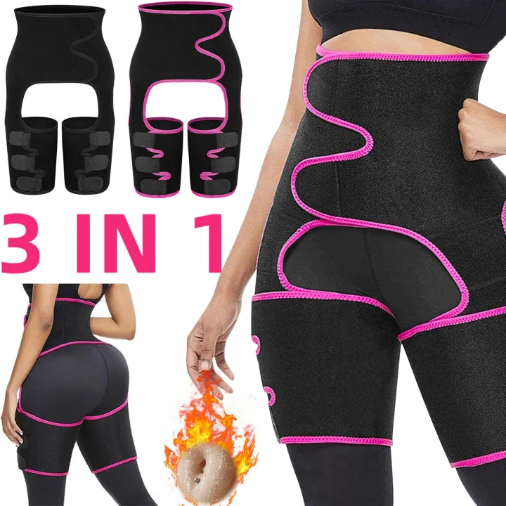 Thigh Trimmer High Waist Trainer Body Shaper Butt Lifter Sweat Belt ...