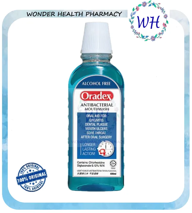 ORADEX ANTIBACTERIAL MOUTHWASH 400ML | Lazada
