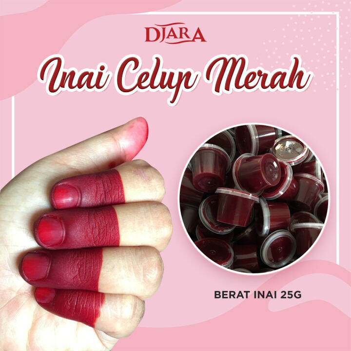 Inai Celup Pengantin Merah Menyala | Lazada