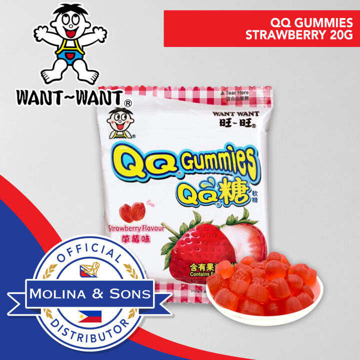 Want Want QQ Gummies Strawberry 20g | Lazada PH