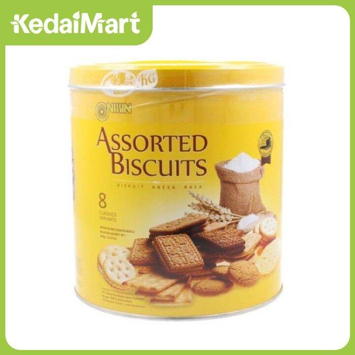 Nissin Assorted Biscuit Yellow Kaleng 650 Gram | Lazada Indonesia