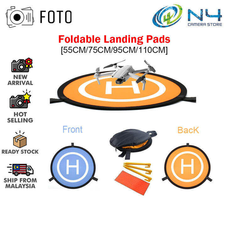 FOTO Foldable Landing Pads 55CM 75CM 90CM 110CM For DJI FPV Mavic Air 2 ...