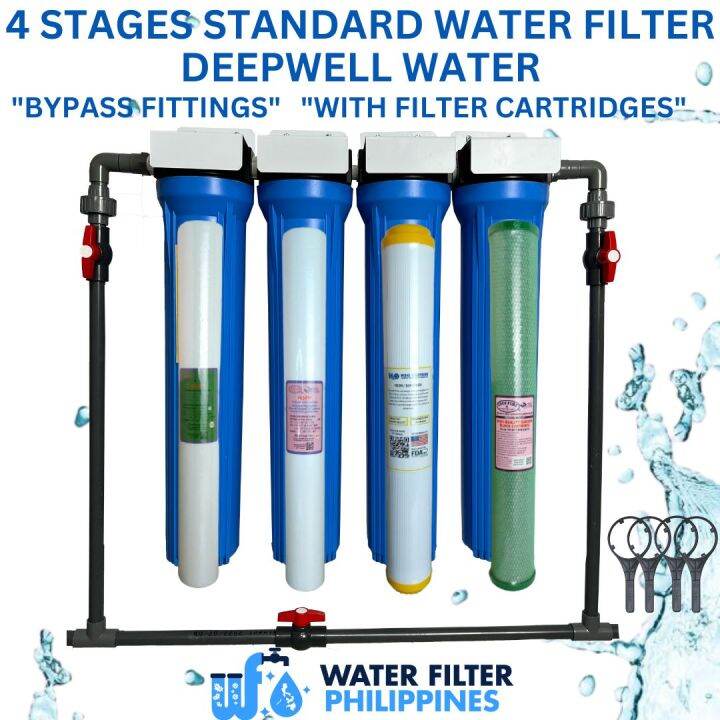 Water Filter 4 Stages Standard For Deepwell Water Complete Set up Ideal ...