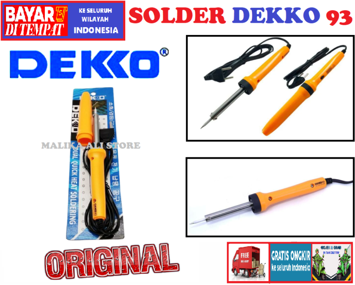 SOLDER DEKKO 93 - Dengan tombol Panas 20-80W maksimum bisa 200Watt ...