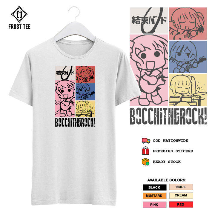 Bocchi the Rock! Kawaii Anime Shirt | FROST TEE | Lazada PH