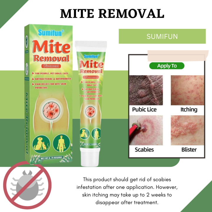 FAST EFFECTIVE Sumifun Mite Removal Mites and Lice Cream Body Care ...