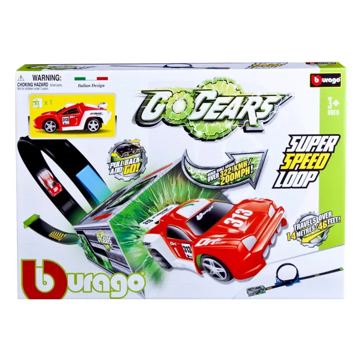 (toybag) Bburago Go Gears Super Speed Loop 1 Car Track set | Lazada PH