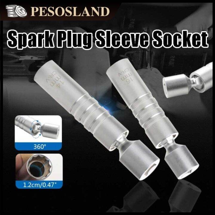 Universal Magnetic Spark Plug Socket Wrench 16mm/14mm Point Remover ...