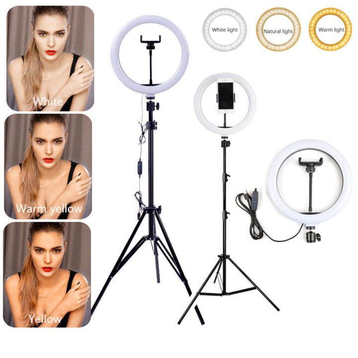 ★COD★ 26CM Lampu Ring Light + 1.6M / 2M Tripod Lampu Ring Light LED ...