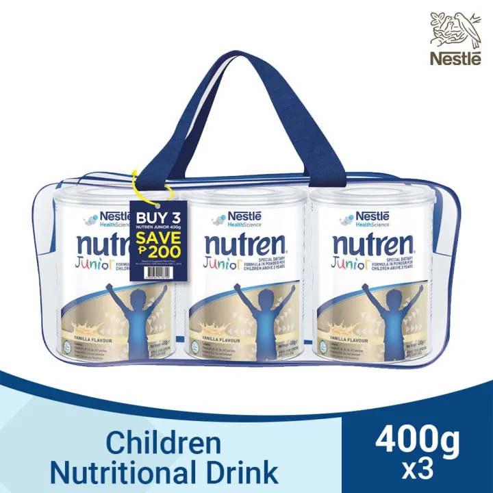 NUTREN Junior Powdered Nutritional Formula for Children 400g - Buy 3 ...