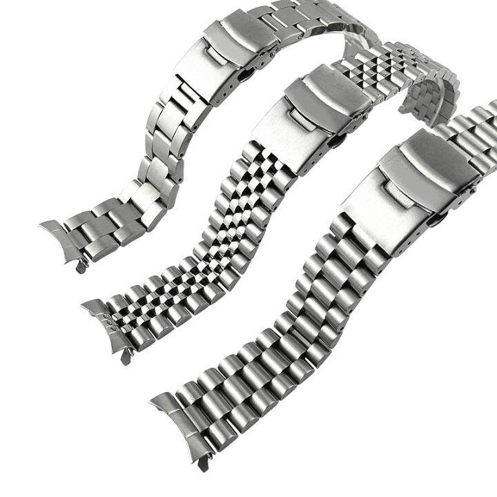 zhangeer 20mm 22mm Sidth Full Stainless Steel Watch Band Strap Silver ...
