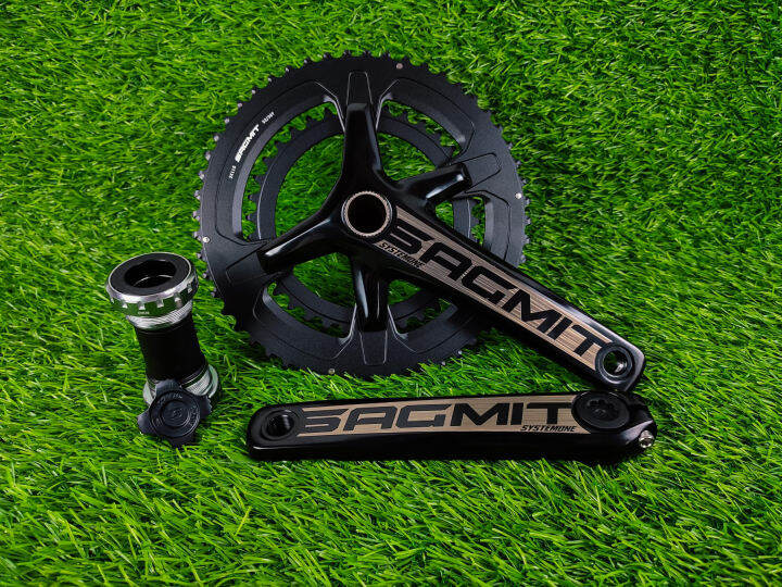GBBS Sagmit System One Road Bike Hollowtech Lightweight Crankset 50/34T ...