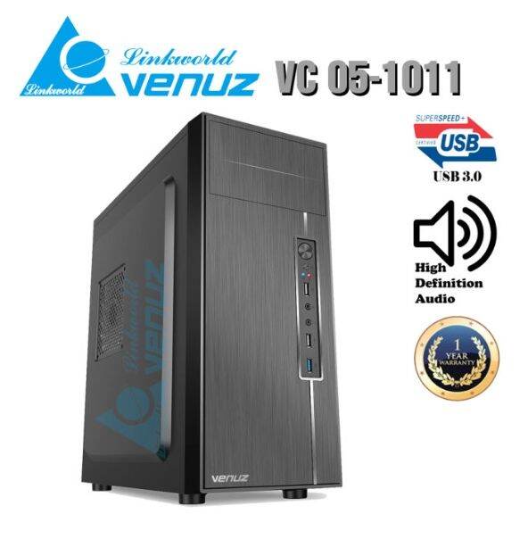 VENUZ ATX Computer Case VC05-1011 & USB3.0 - Black | Lazada.co.th