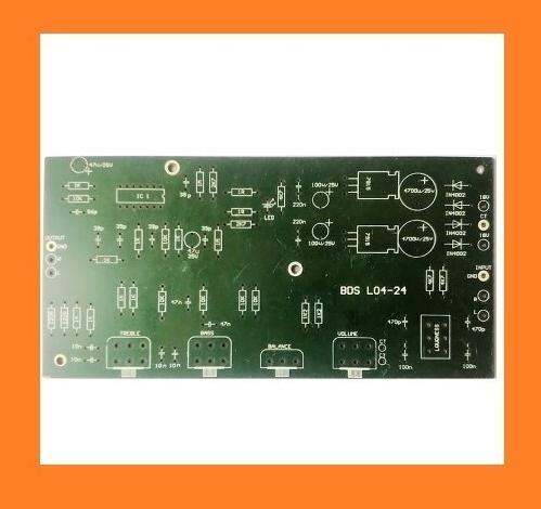 PCB GBE-084 TONE CONTROL STEREO BIFET PAKAI IC TL074-TL084 | Lazada ...