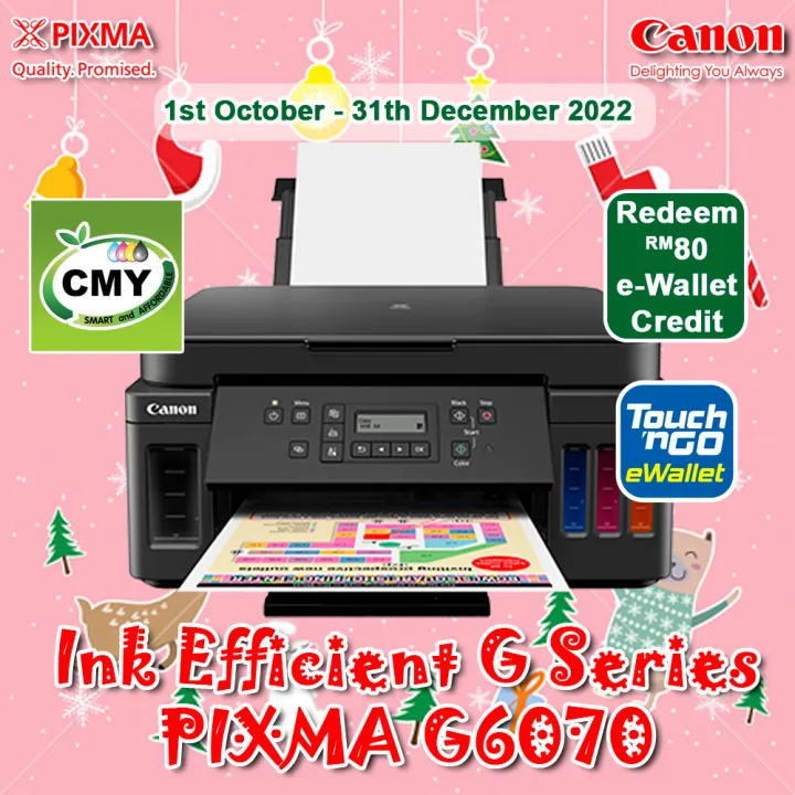 Canon Pixma G6070 Refillable Ink Tank Wireless Printer similar with MFC ...