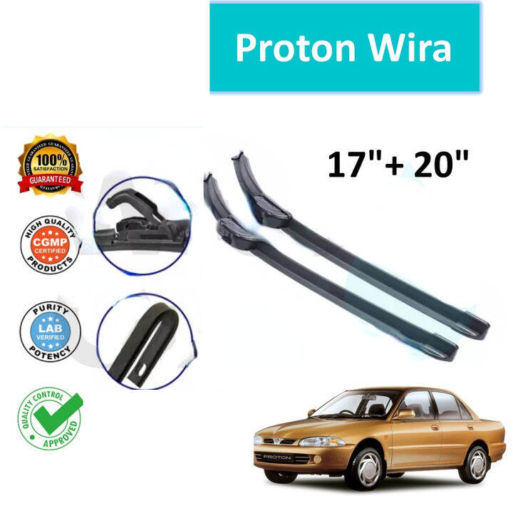 Proton Wira Satria Putra Arena XINFAN SILICONE Wiper Blade (Front Set) | Lazada PH
