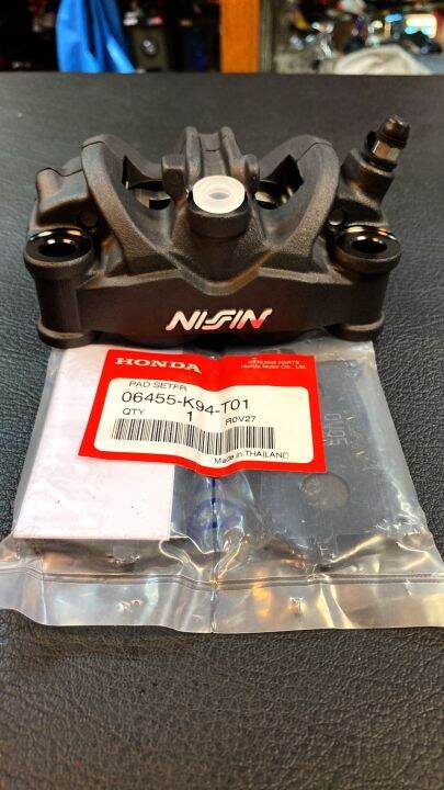 ปั้มคาร์ลิเปอร์ ข้างขวา +ผ้าเบรค NISSIN-100 CB-150 45250-K94-T01 ...