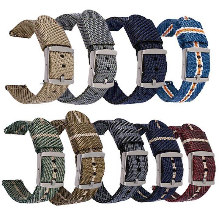 20mm Nato Nylon Watch Strap Sport Quick Release Men Women Waterproof ...