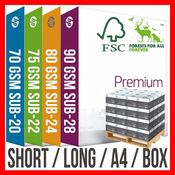 White Bond Paper, A4, Long, Short, 2500 Sheets, 70gsm, 75gsm, 80gsm ...