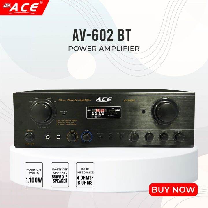 ACE av-602bt power amplifier | Lazada PH
