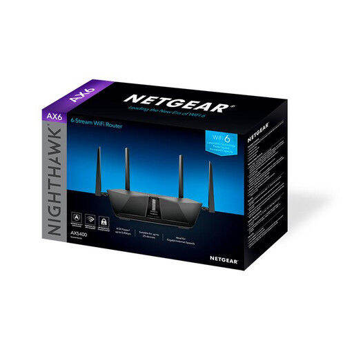 Netgear RAX50 Nighthawk AX5400 6-Stream Dualband Router WiFi 6 T ...