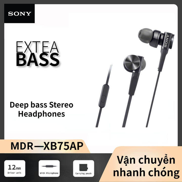 SONY Extra Bass MDR-XB75AP Âm thanh thanh thanh thanh điều khiển tai ...