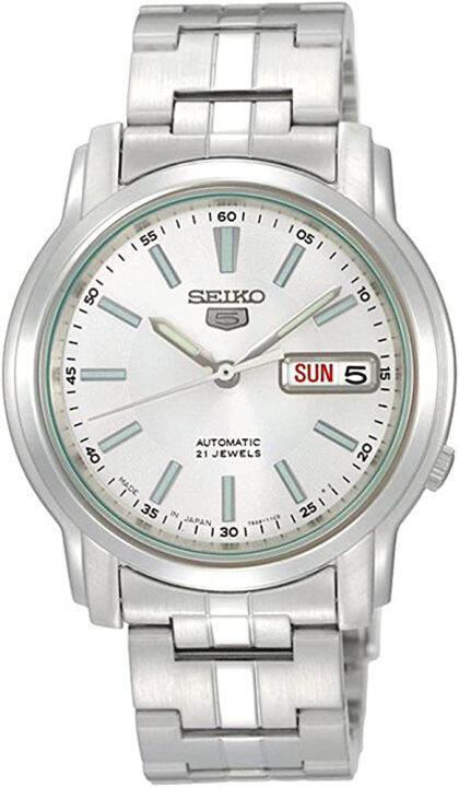 Seiko Automatic White Dial Stainless Steel Men's Watch SNKL75 | Lazada PH