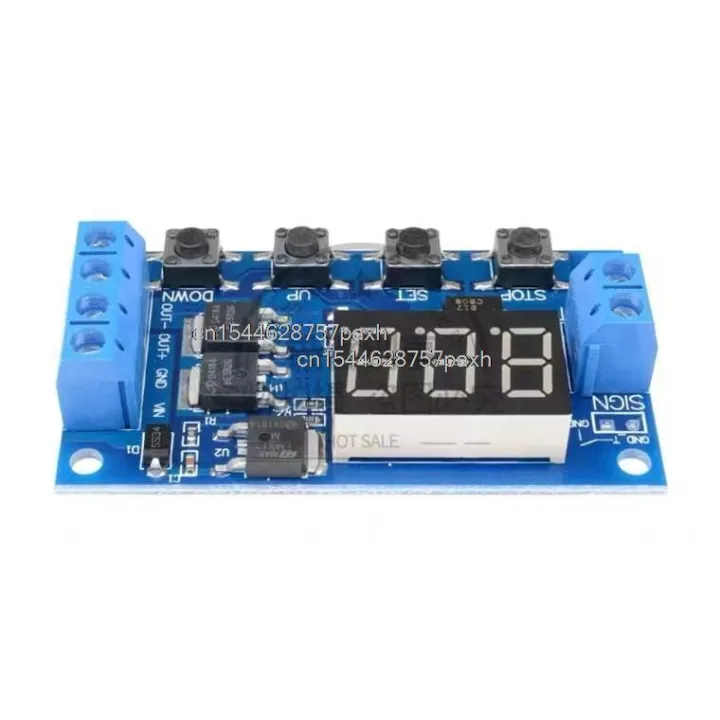 Trigger Cycle Timer Delay Switch 12 24V Circuit Board Dual MOS Tube Control Module | Lazada.co.th