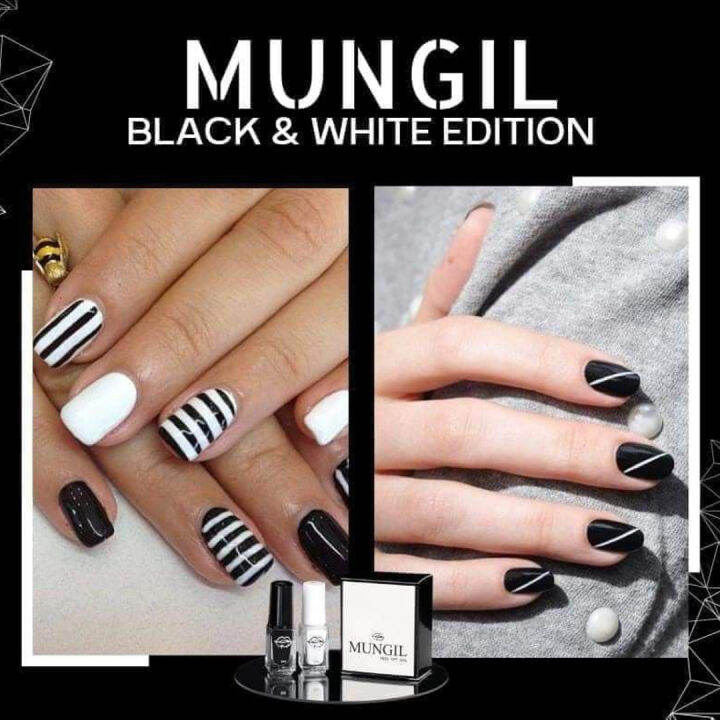 Mungil Peel Off Nail / Mungil Peel Off Black & White Edition / Mungil Nail Lacquer / Nail Polish ...
