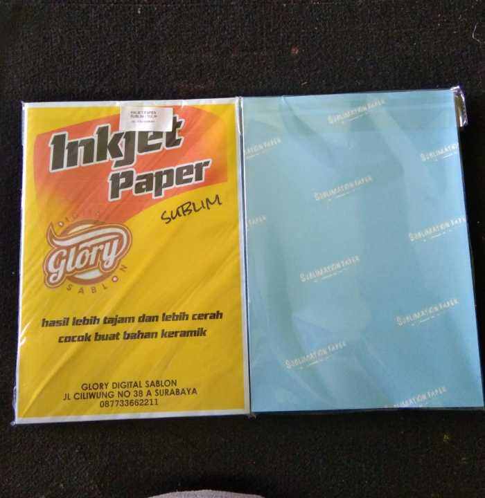 KERTAS TRANSFER PAPER SUBLIM / KERTAS INKJET PAPER SUBLIM / SUBLIM ...