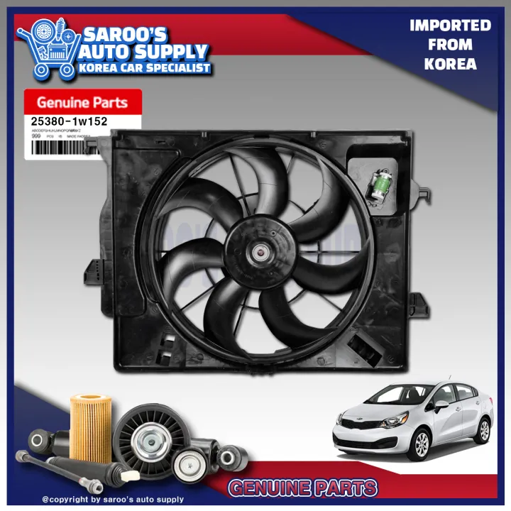 [Genuine] Radiator Fan Assembly For Kia RIO (12-18) , GAS , Original ...