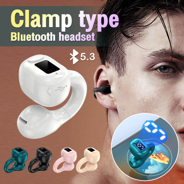 KeyNG【Single ear Bluetooth 5.3】Wireless Ear Clip Bone Conduction ...