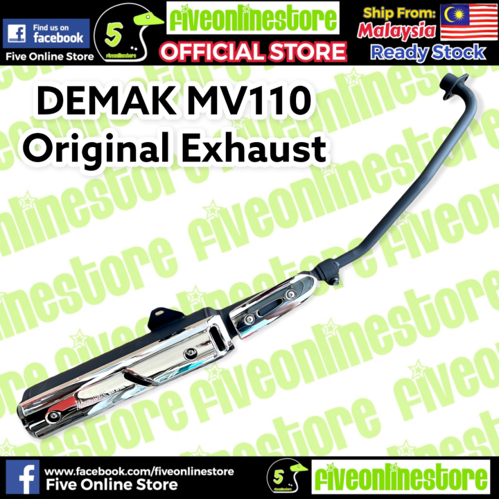 Demak MV110 Original 100% Exhaust Muffler MV 110 FIVEONLINESTORE | Lazada