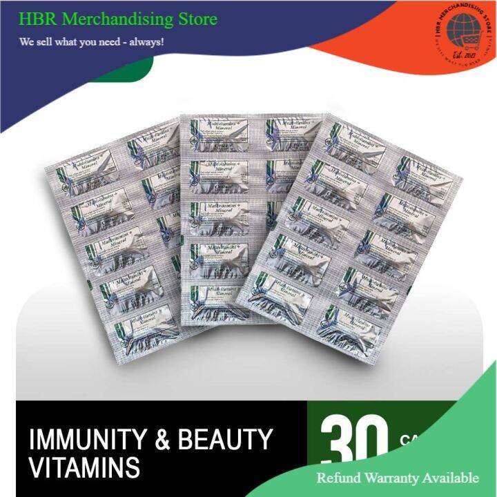 Conzace 30 Capsules Multivitamins (Helps Promote Immunity, Healthy Skin ...