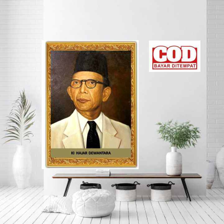POSTER KAYU KI HAJAR DEWANTARA/POSTER PAHLAWAN/HIASAN DINDING/DEKORASI ...