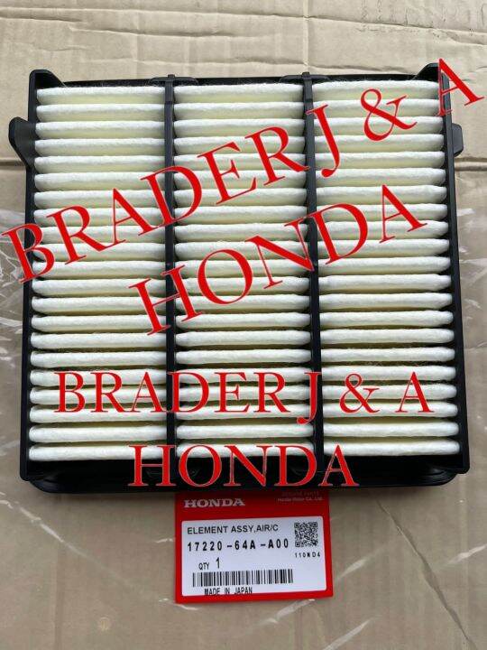 AIR FILTER SARINGAN UDARA MESIN CIVIC RS FE1 2022 2023 2024 HONDA 17220 ...