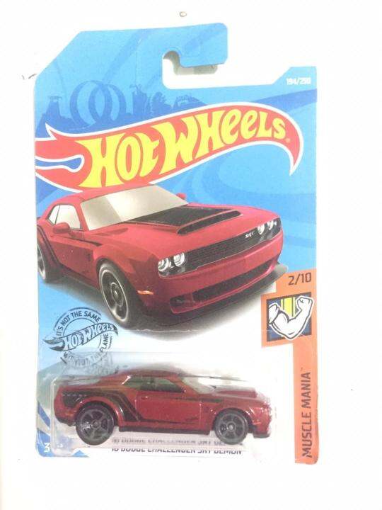 Hotwheels 18 Dodge Challenger Srt Demon Muscle Mania Original