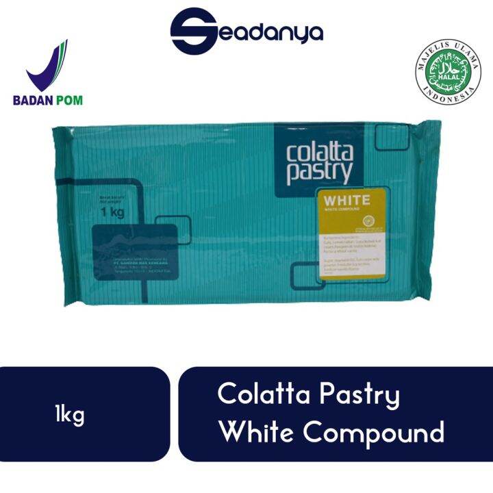 Colatta Cokelat Pastry White Chocolate Compound 1 Kg HALAL MUI BPOM ...