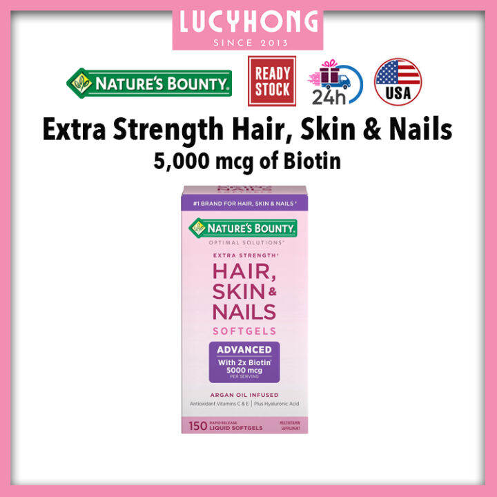Nature's Bounty Advanced Extra Strength Hair, Skin & Nails, Argan ...