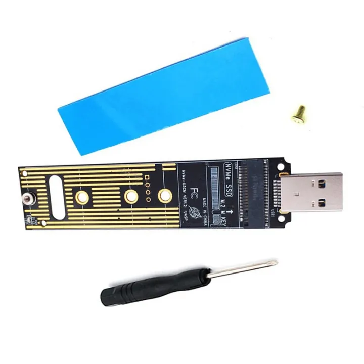 1 Set M.2 NVME SSD To USB 3.1 Adapter Internal Riser Card 10Gbps USB3.1 Gen 2 for M2 NVMe 2230 ...