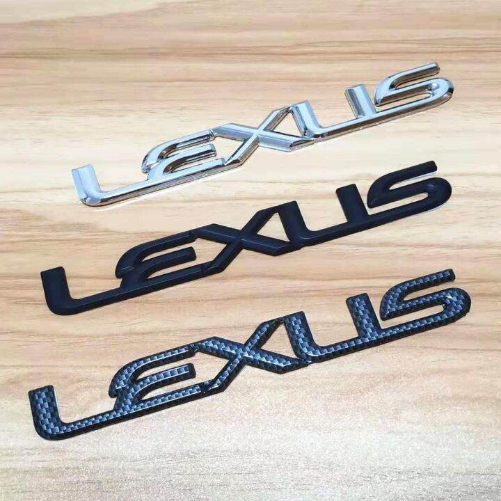Car decoratio Carbon Fiber LEXUS Logo Rear Side Emblem Sticker Badge ...