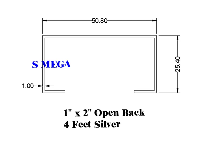 Aluminium Open Back Section | Lazada