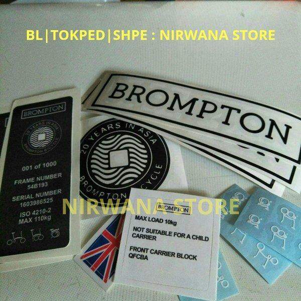 Cutting Stiker Sticker Brompton Asia Gold Edition | Lazada Indonesia